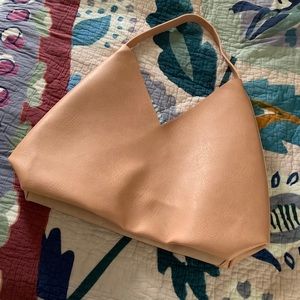 Ulta Beauty | Bags | Ulta Beauty Pink Suede And Faux Leather Tote Bag ...